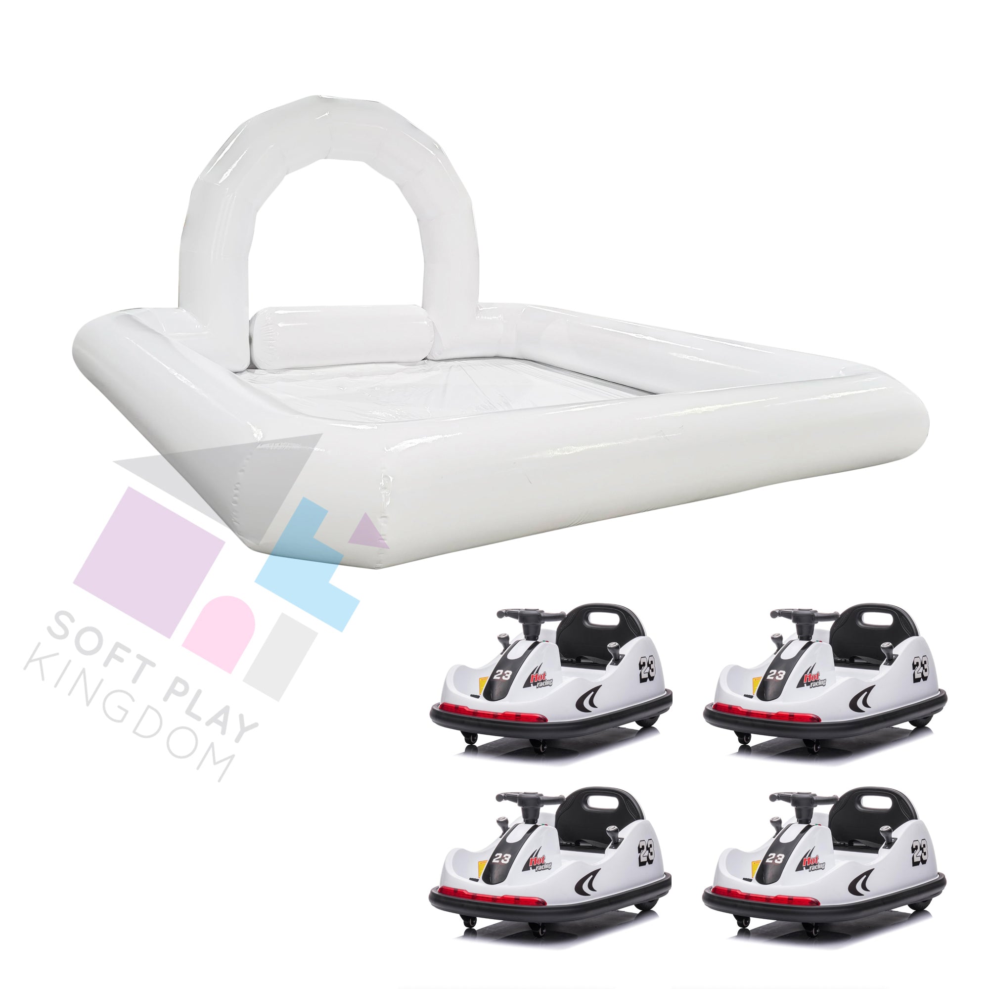 Kids Bumper Car Arena + Cars BUNDLE – Soft Play Kingdom