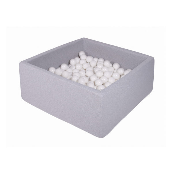Cotton Square Ball Pit, Light Grey (Choose your own ball colours ...