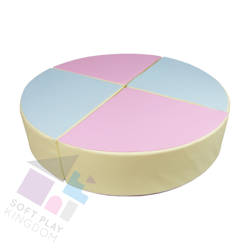 Circle Stacking Blocks, Pastel Mix – Soft Play Kingdom